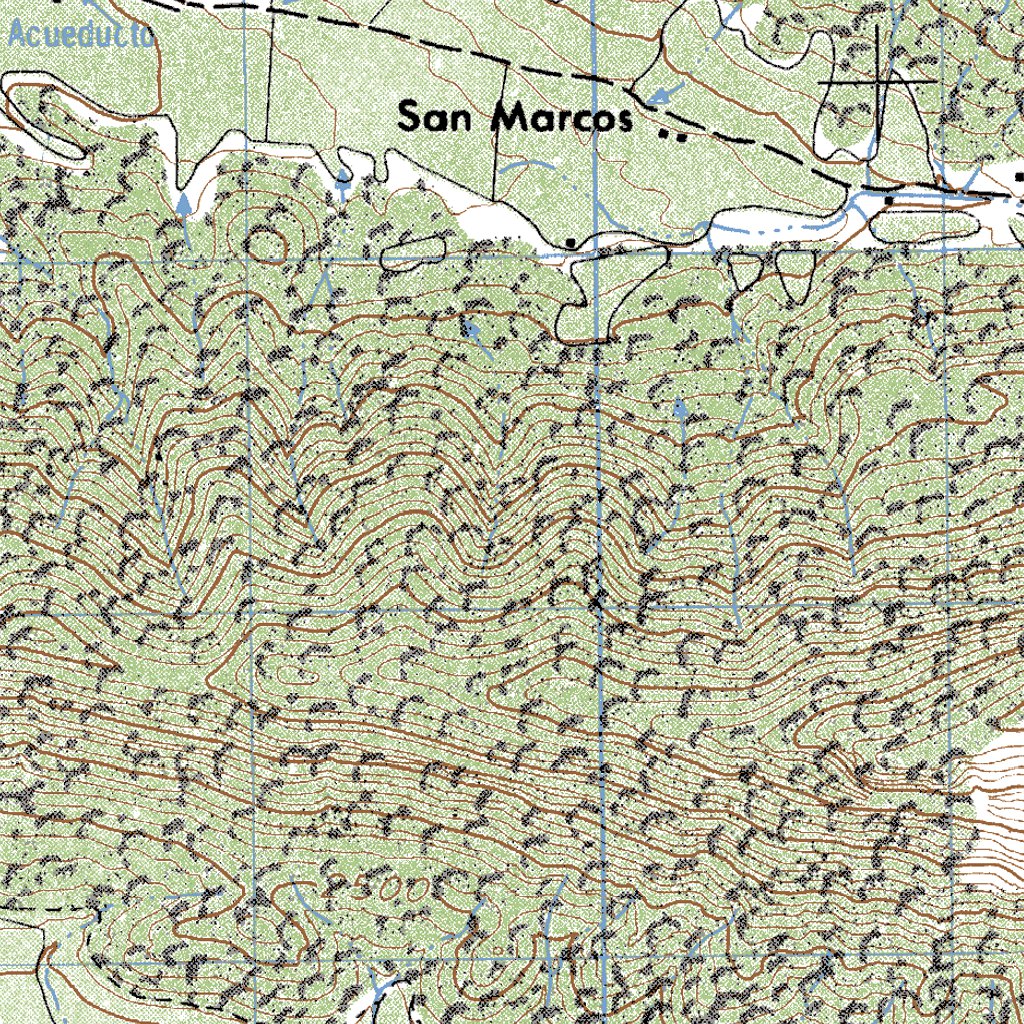 San Antonio De Las Alazanas (G14C35) Map by Land Info Worldwide Mapping ...