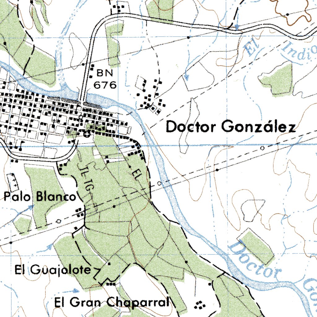 Doctor González (G14C17) Map by Land Info Worldwide Mapping LLC ...