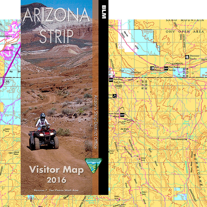 BLM Arizona Strip Visitor Map Bundle by Bureau of Land Management ...