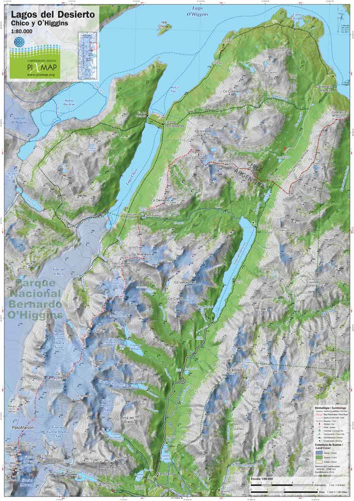 Lago del Desierto 1/80.000 Map by Pixmap Cartografia Digital | Avenza Maps