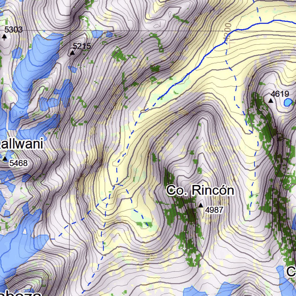 Cerro Cabeza del Condor - Condoriri - Cordillera Real 1/50.000 Map by ...
