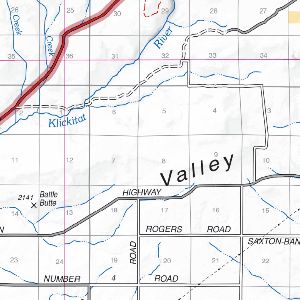 Upper Columbia Plateau Recreation Map Columbia Hills by US Forest ...