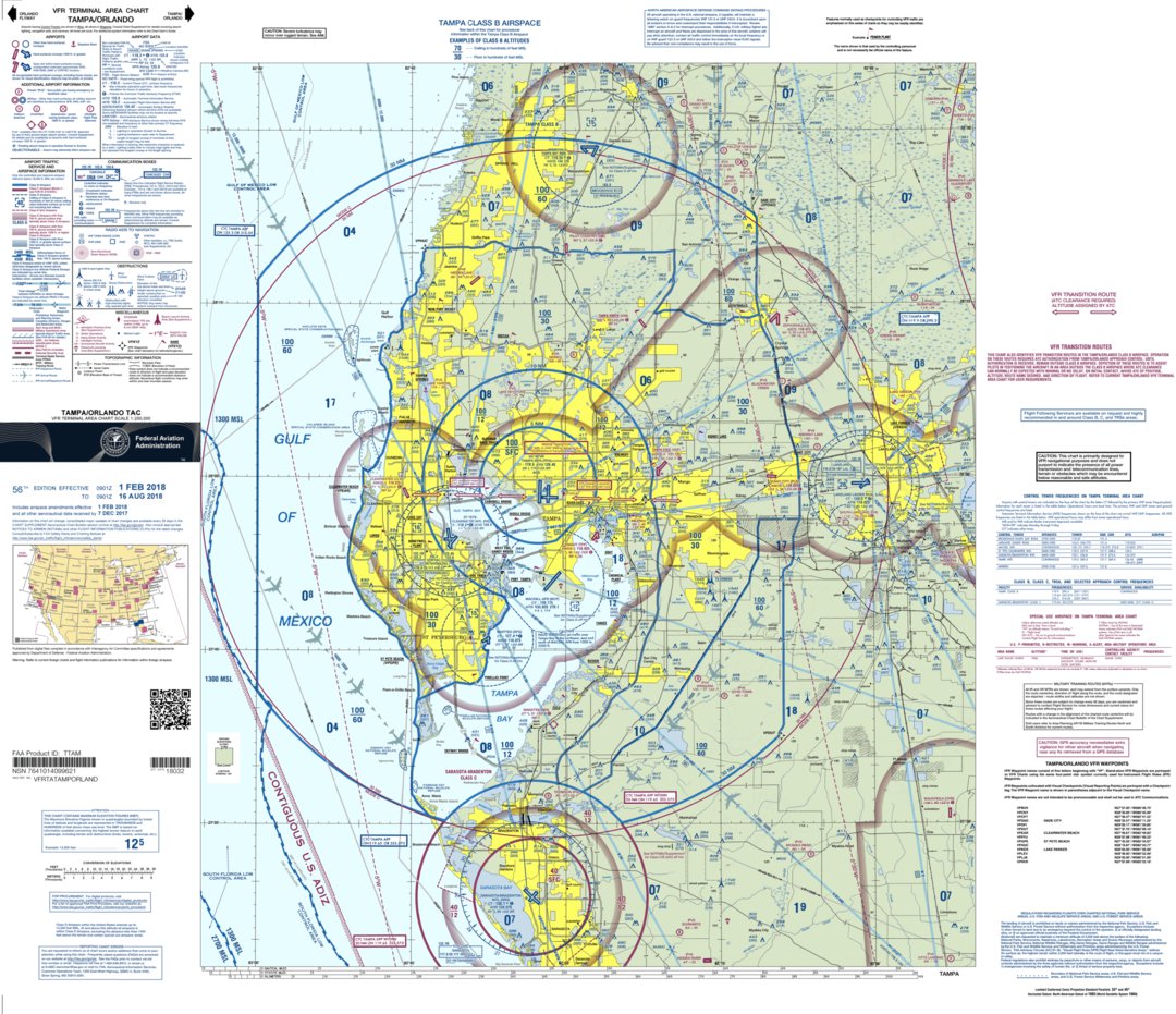 Tampa-Orlando TAC Map by FAA: Federal Aviation Administration | Avenza Maps