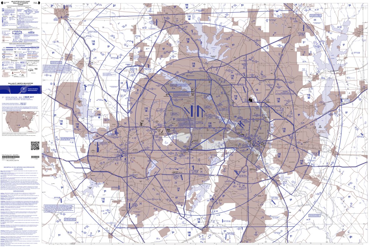 Dallas-Ft. Worth HELI Map by FAA: Federal Aviation Administration ...