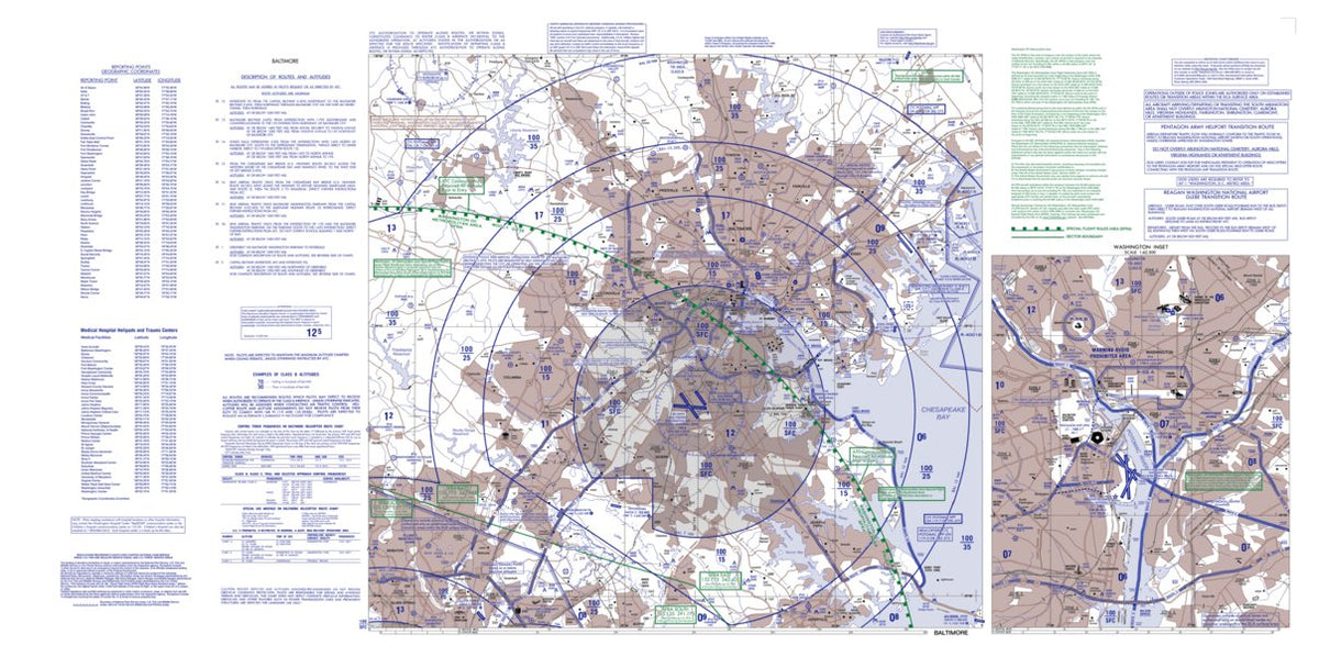 Baltimore - Washington HELI Map by FAA: Federal Aviation Administration ...