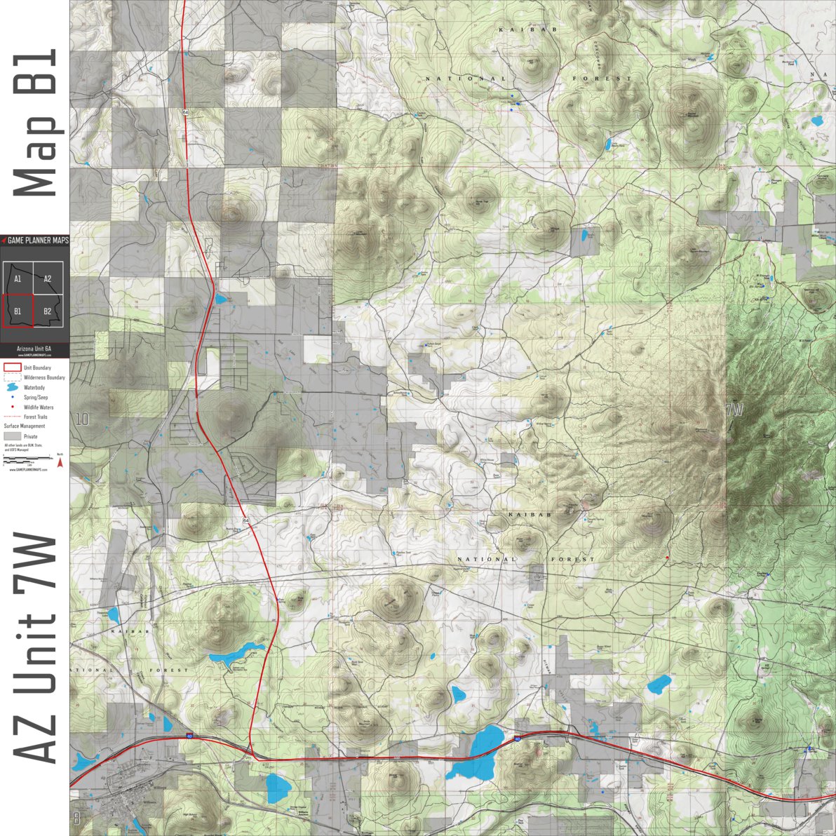 Arizona Unit 7W Map by Game Planner Maps | Avenza Maps