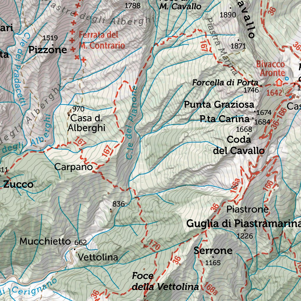 Alpi Apuane Hiking Trails Map 2018 Edition by Webmapp Srl | Avenza Maps