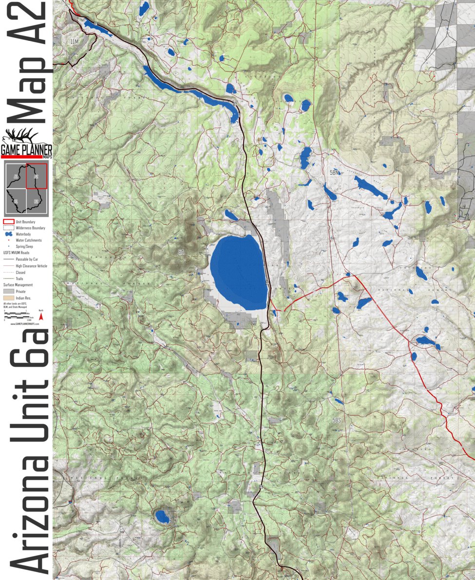 Arizona Unit 6A Map by Game Planner Maps | Avenza Maps