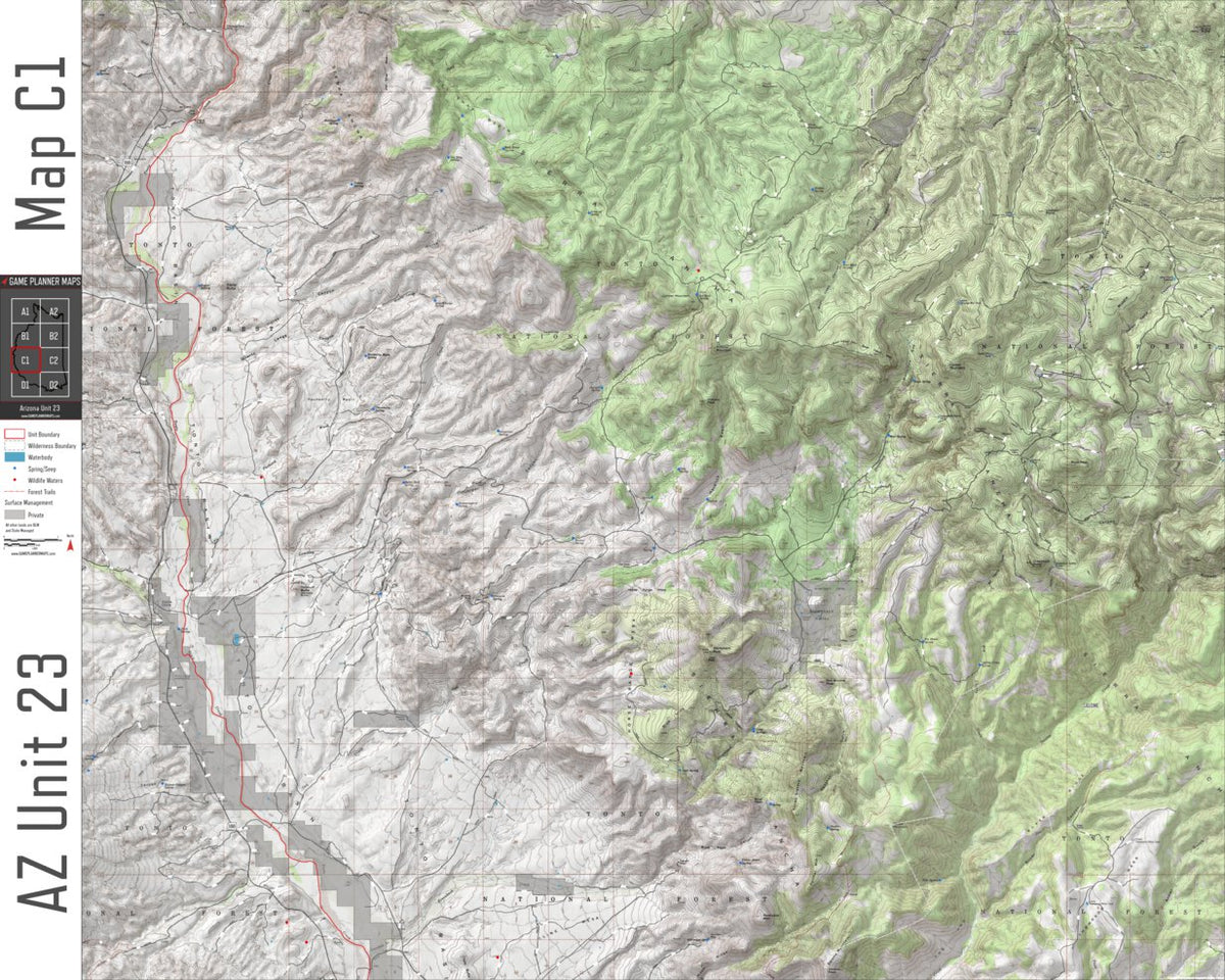 Arizona Unit 22 Map by Game Planner Maps | Avenza Maps