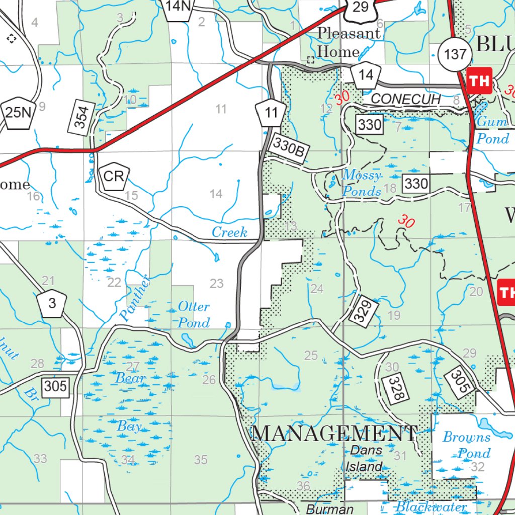 Conecuh National Forest Map by US Forest Service R8 | Avenza Maps