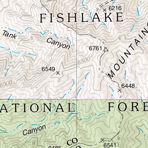 Fishlake National Forest Champlin Peak, UT 01 Map by US Forest Service ...