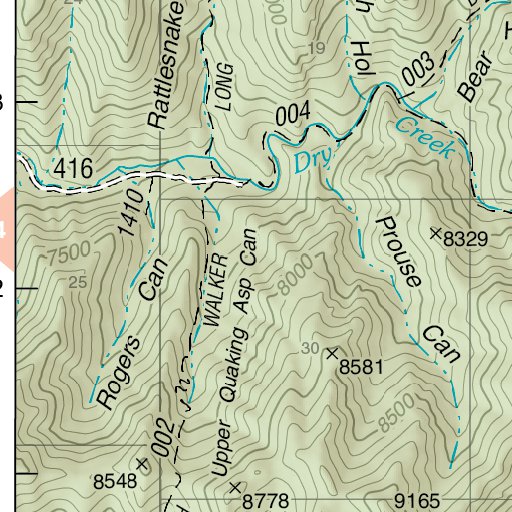 Fishlake National Forest, Williams Peak, UT 05 Map by US Forest Service ...