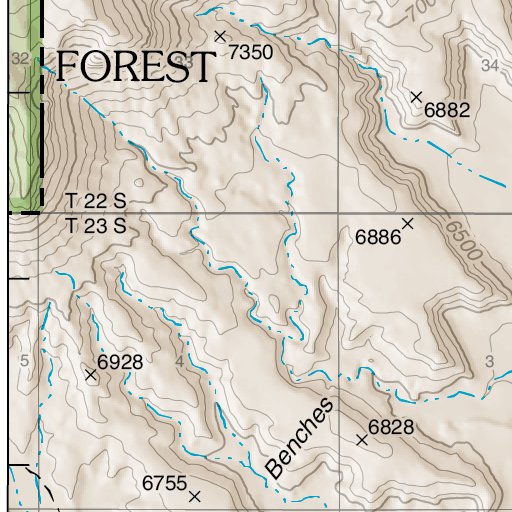 Fishlake National Forest, Walker Flat, UT 33 Map by US Forest Service ...