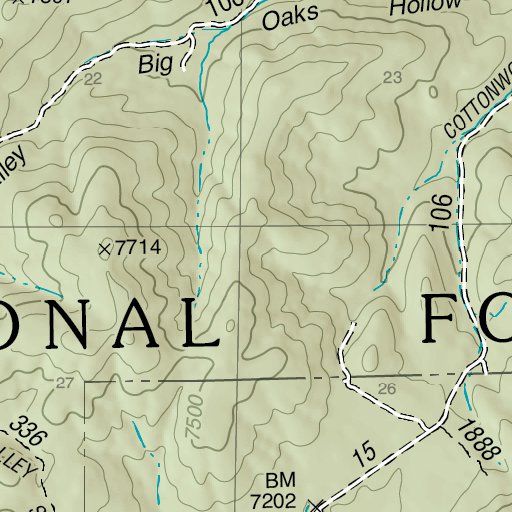 Fishlake National Forest, Red Ridge, UT 35 Map by US Forest Service R4 ...