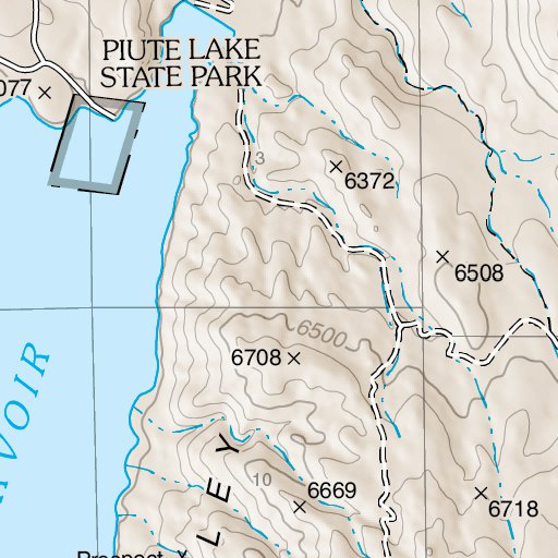 Fishlake National Forest, Piute Reservoir, UT 68 Map by US Forest ...