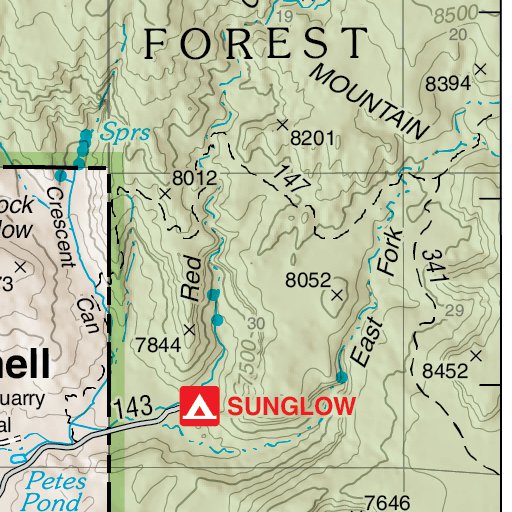 Fishlake National Forest, Bicknell, UT 71 Map by US Forest Service R4 ...