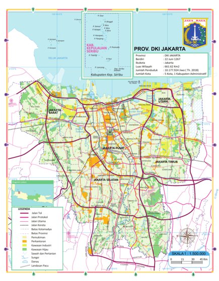 DKI JAKARTA Map by Georof Map Services | Avenza Maps