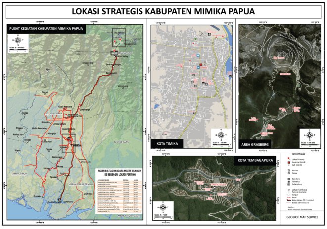 Mimika Map by Georof Map Services | Avenza Maps