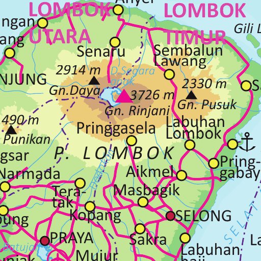 Nusa Tenggara Barat Map by Georof Map Services | Avenza Maps