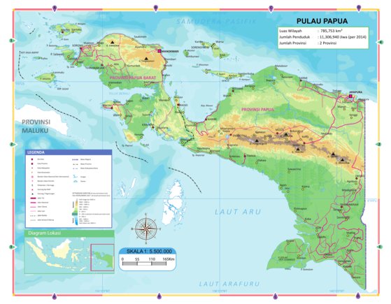 Papua Map by Georof Map Services | Avenza Maps