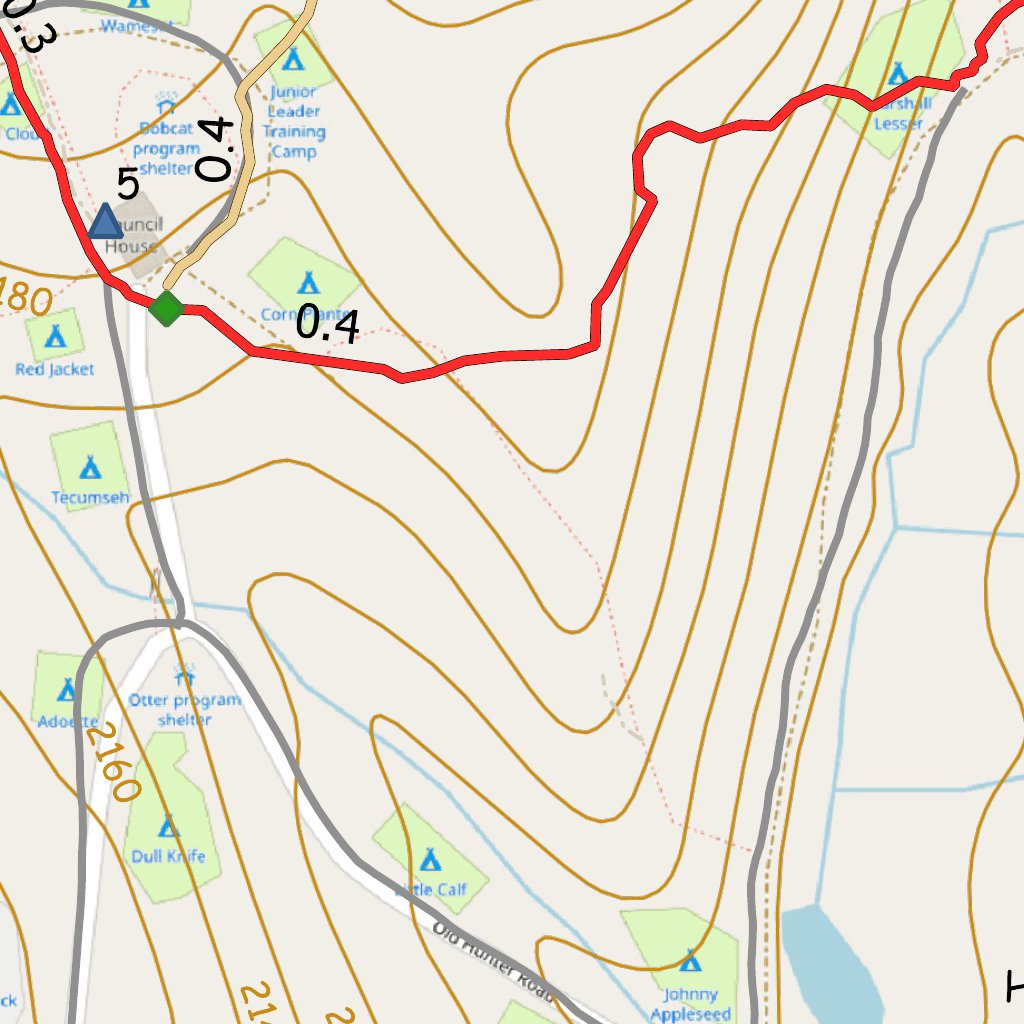 Onteora Scout Reservation OSR Trails 2018 Map by LI Greenbelt Trail ...