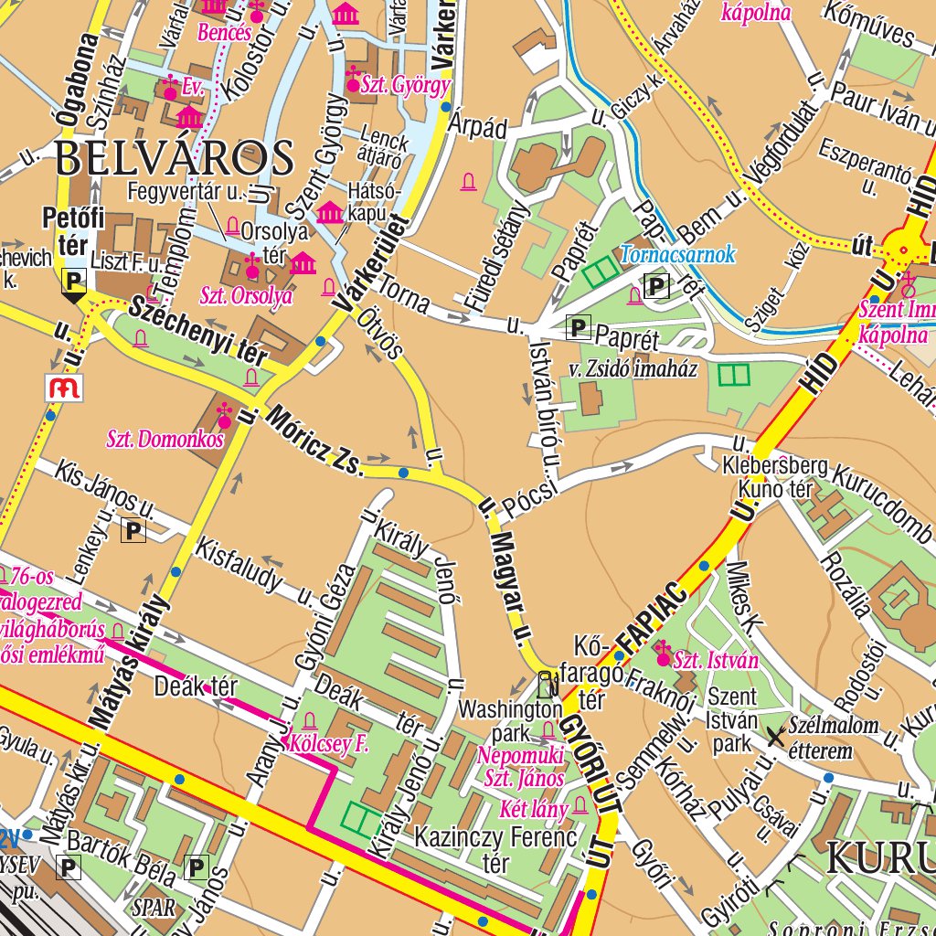 Sopron várostérkép city Map by Szarvas Andras private entrepreneur ...