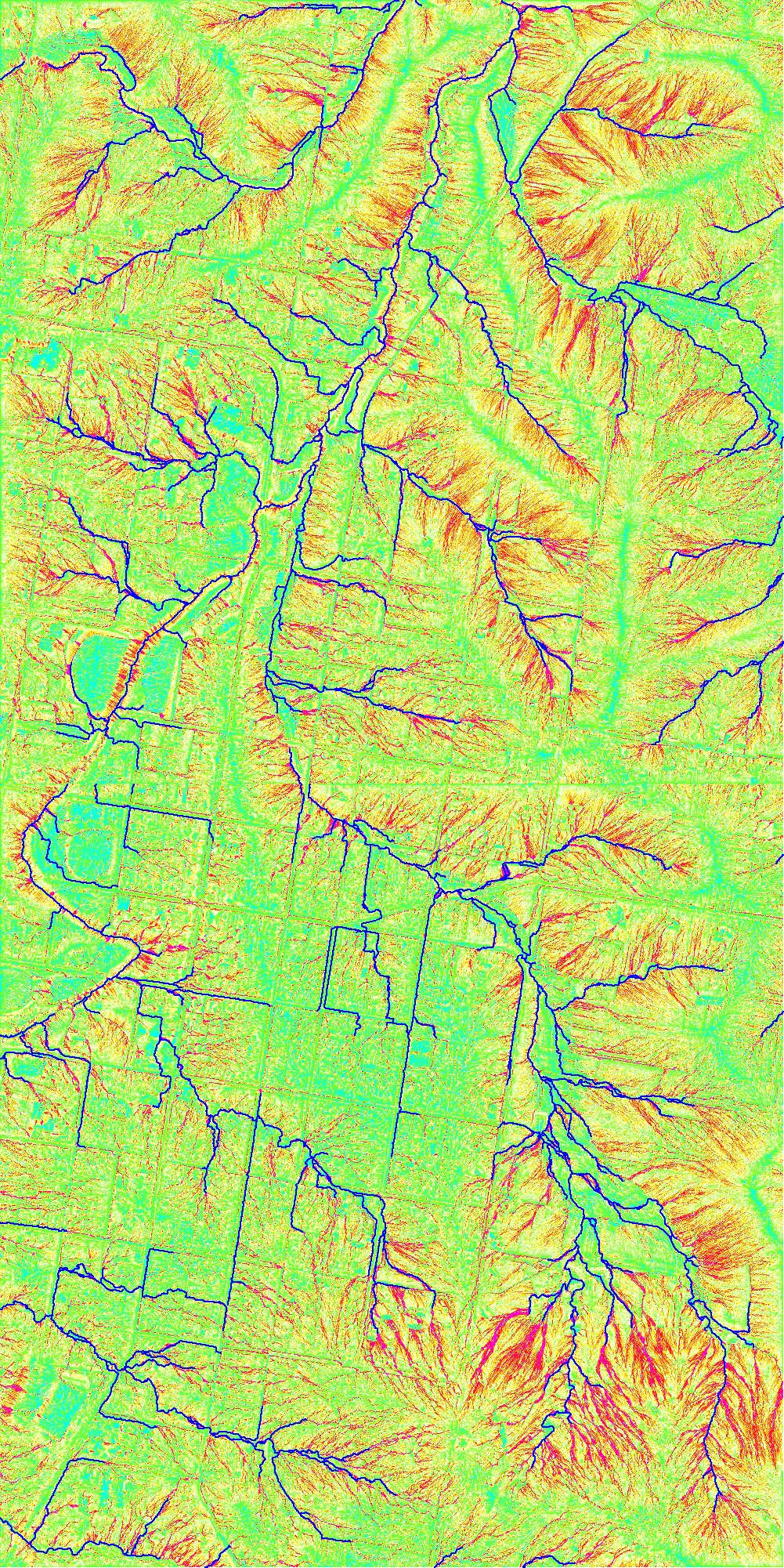 Tenterfield Stream Power Index Map by Geological Exploration Services ...