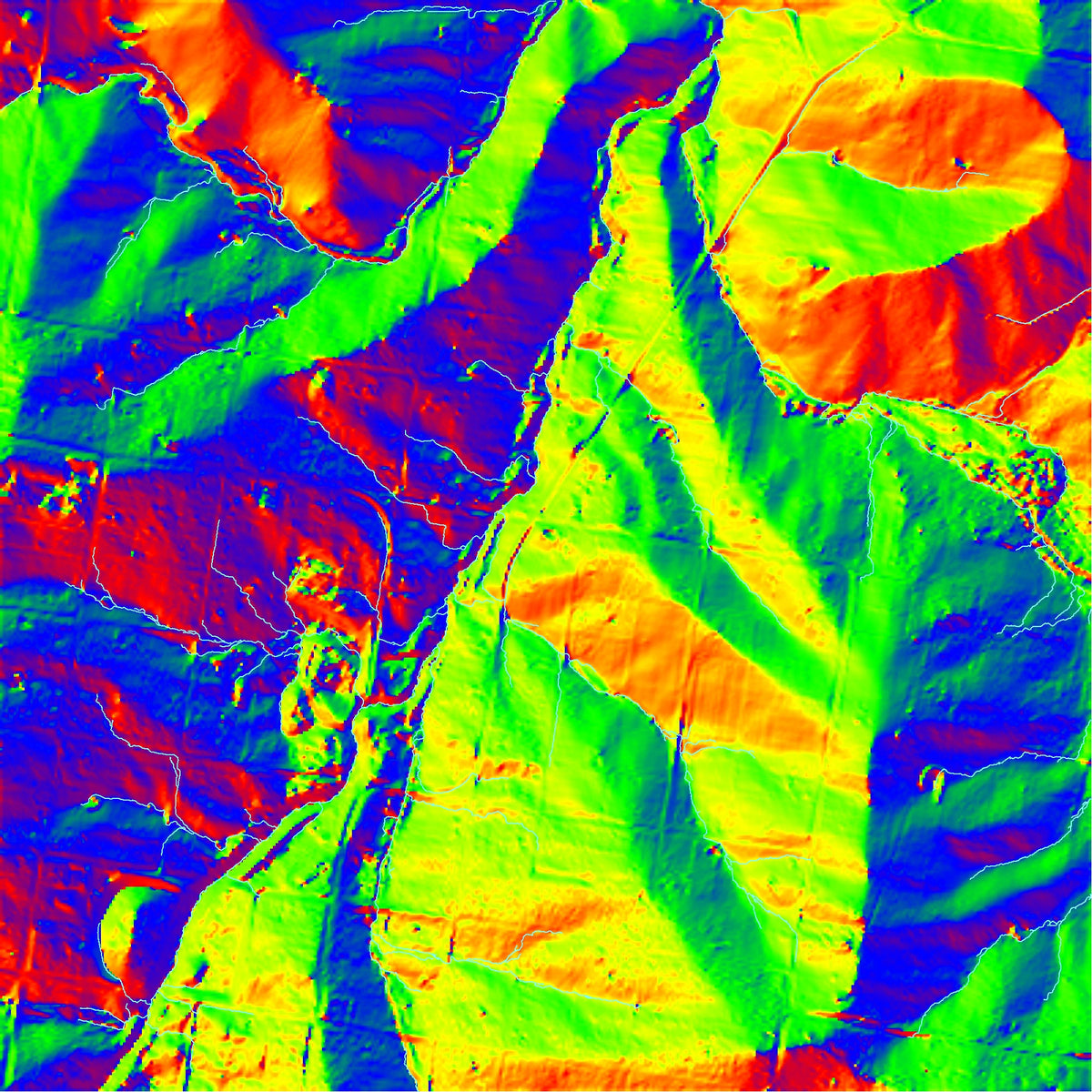 Tenterfield Aspect Map by Geological Exploration Services Pty Ltd ...