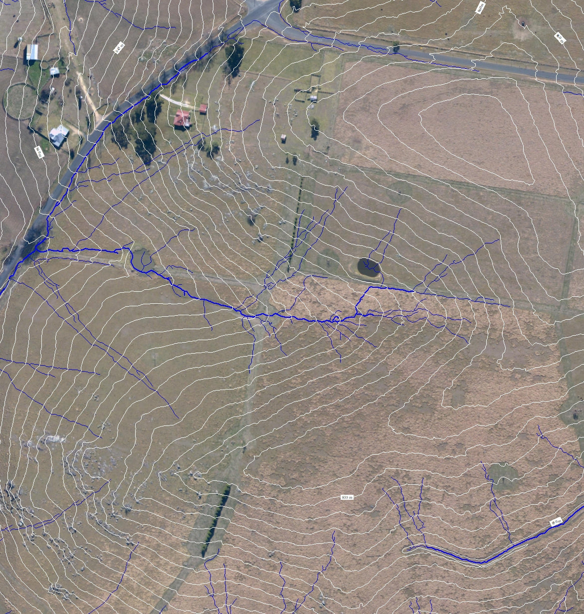 Tenterfield Air Photo Map by Geological Exploration Services Pty Ltd ...