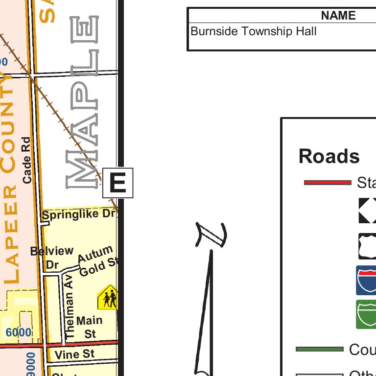 Burnside Township, Lapeer County, MI Map by Donald Dale Milne | Avenza Maps