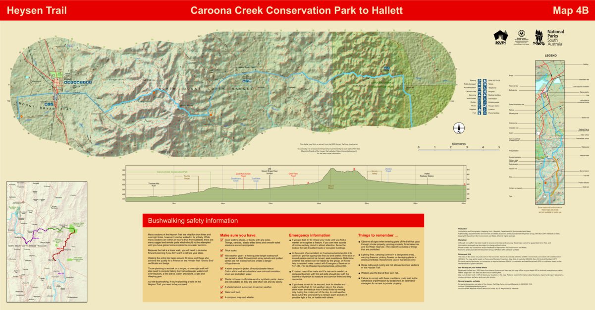 Heysen Trail Map 4b - Caroona Creek Conservation Park to Hallett by ...