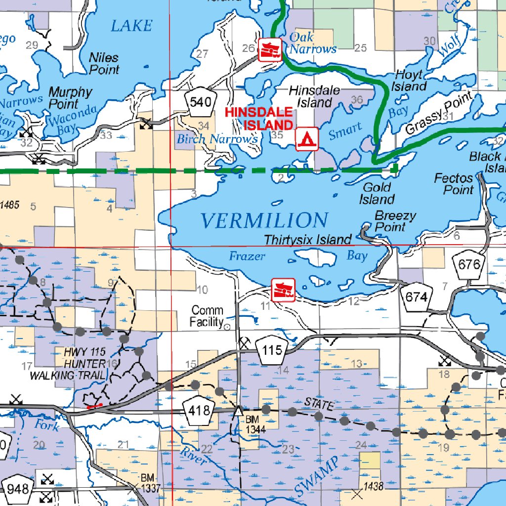 Superior NF Forest Visitor Map - West by US Forest Service R9 | Avenza Maps