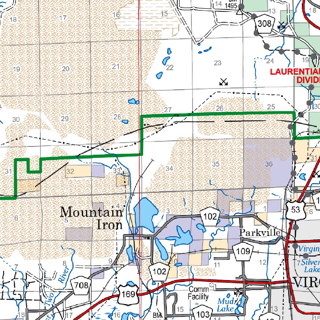 Superior NF Forest Visitor Map - West by US Forest Service R9 | Avenza Maps