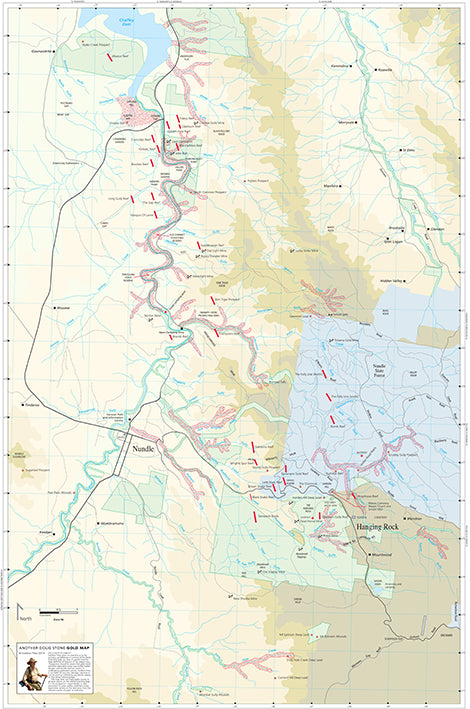 Nundle Goldfield Map by Doug Stone GOLD MAPS | Avenza Maps