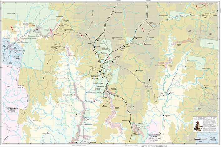 Trunkey Creek Goldfield Map by Doug Stone GOLD MAPS | Avenza Maps