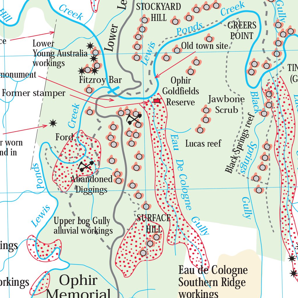 Ophir Goldfield Map by Doug Stone GOLD MAPS | Avenza Maps