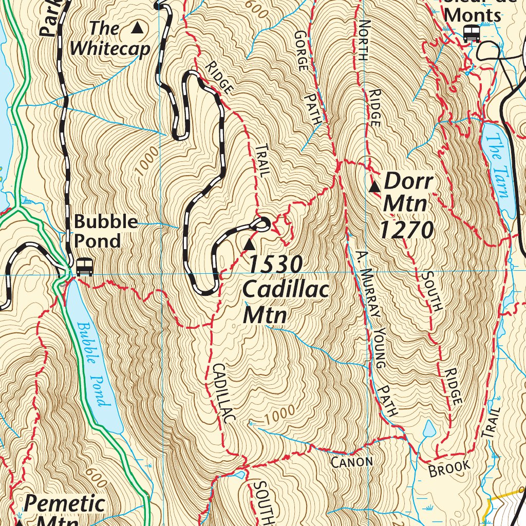 Acadia National Park - Trail Map – The best hiking & biking of Acadia ...