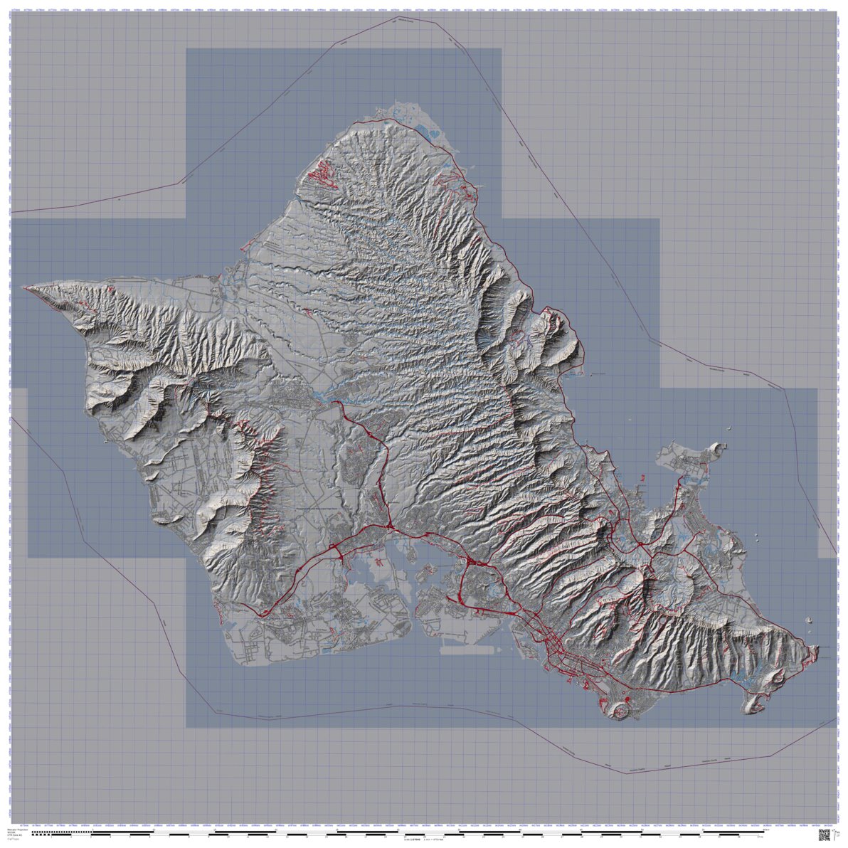 Oahu Trails & Topo Map by DaveNally | Avenza Maps