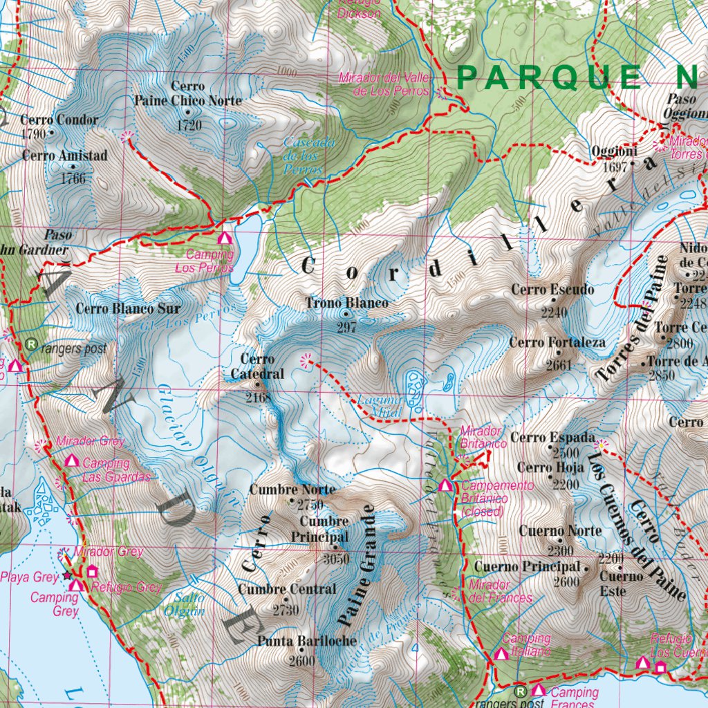 Patagonia 1:160 000 Map by terraQuest | Avenza Maps
