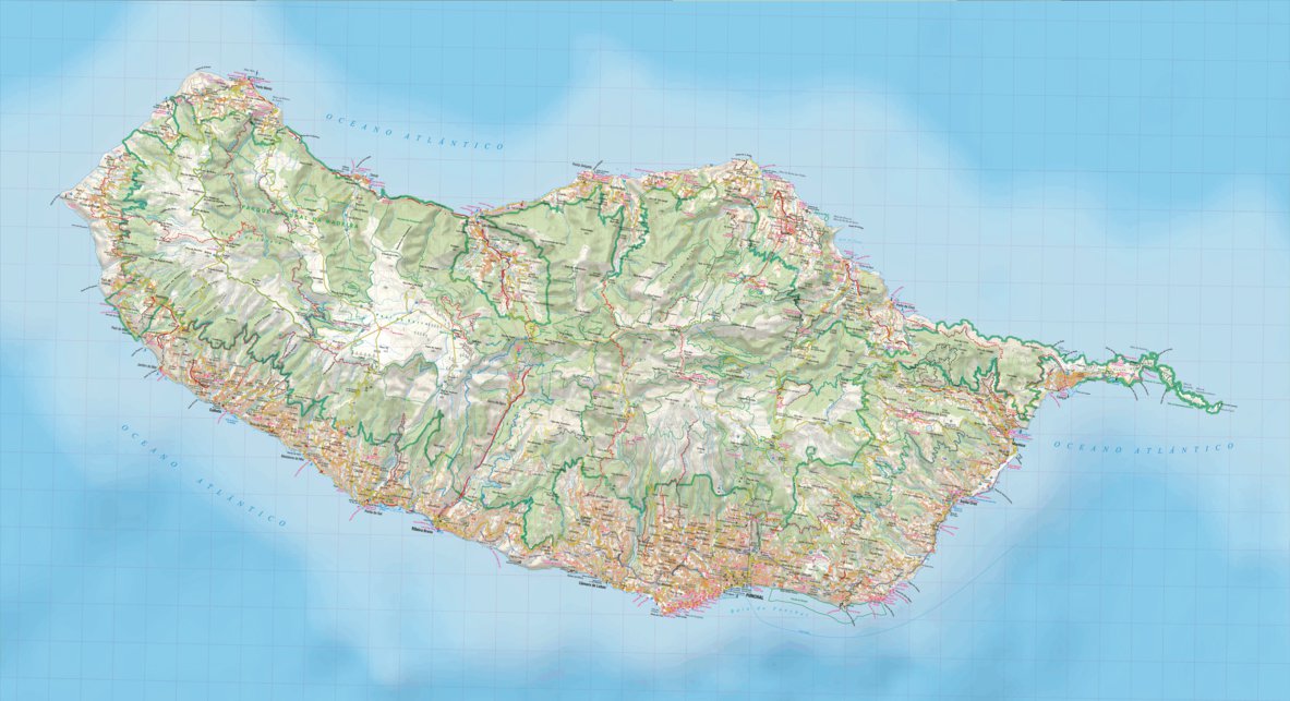 Madeira 1:50 000 Map by terraQuest | Avenza Maps