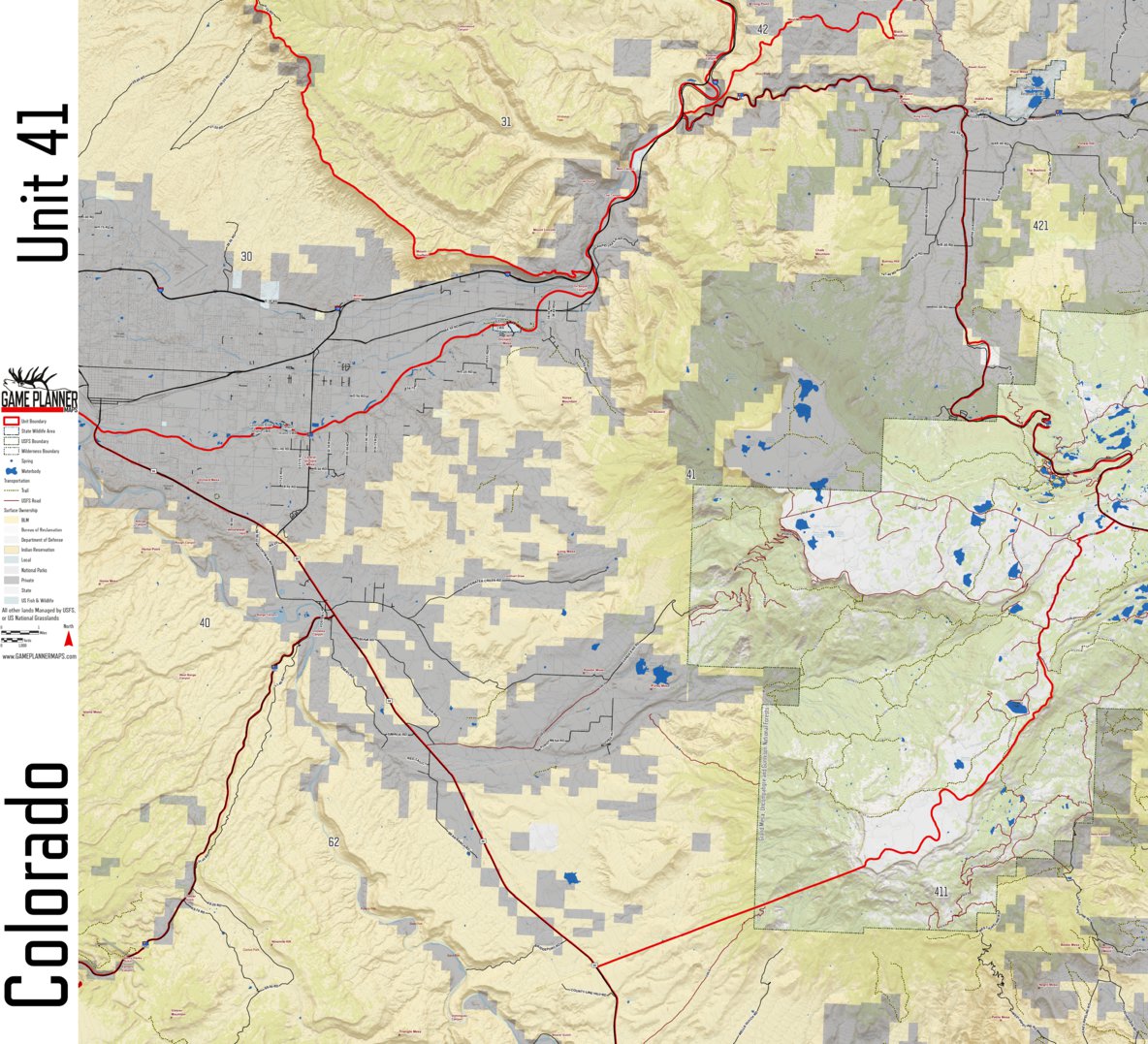 Colorado Unit 41 Map by Game Planner Maps | Avenza Maps