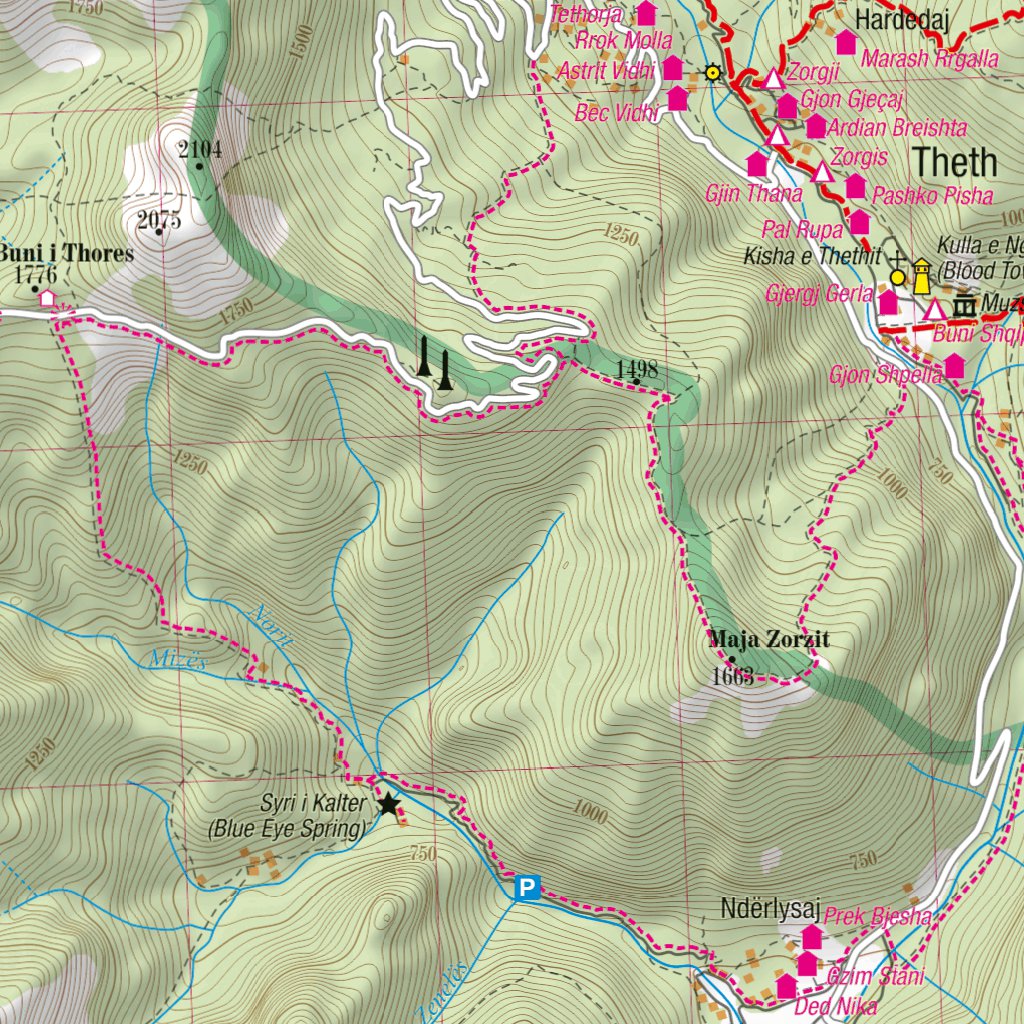Prokletije 1:65 000 Map by terraQuest | Avenza Maps