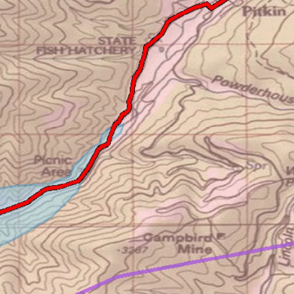 2018 GMU 551 Colorado Big Game (Elk/Mule Deer) Hunting Map (Habitat and ...