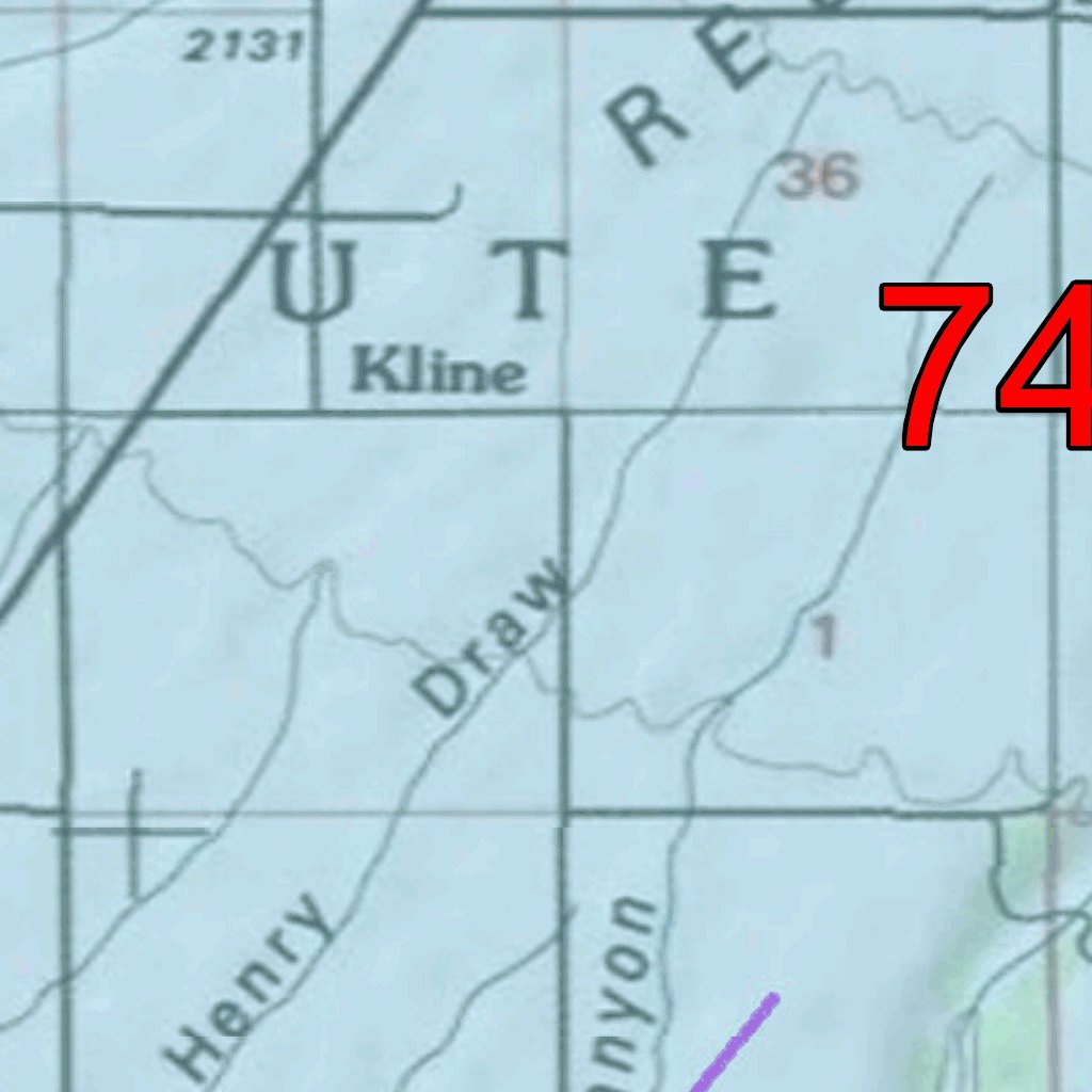 2018 GMU 741 Colorado Big Game (Elk/Mule Deer) Hunting Map (Habitat and ...