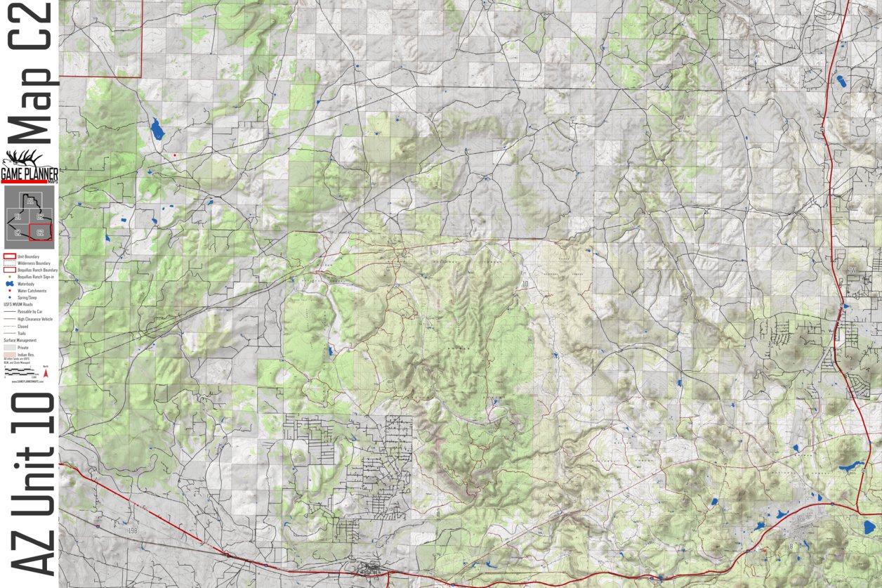 Arizona Unit 10 Map Bundle by Game Planner Maps | Avenza Maps