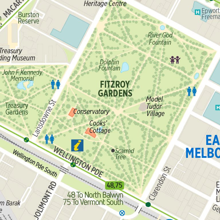 Melbourne Visitor Map 2019 by Visualvoice | Avenza Maps