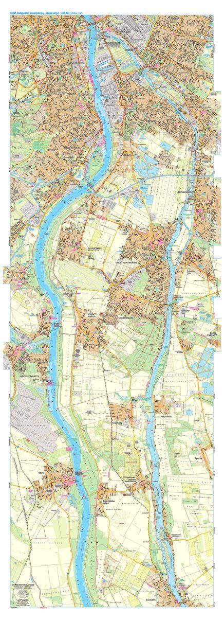 Duna és Csepel-sziget térképszett Map bundle by Szarvas Andras private ...