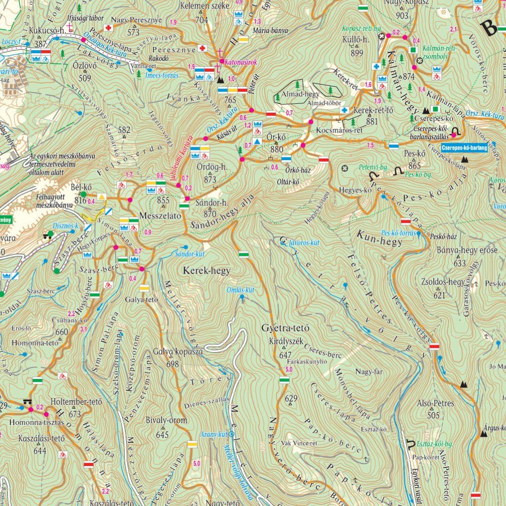 Bükk térképszett Map bundle by Szarvas Andras private entrepreneur ...