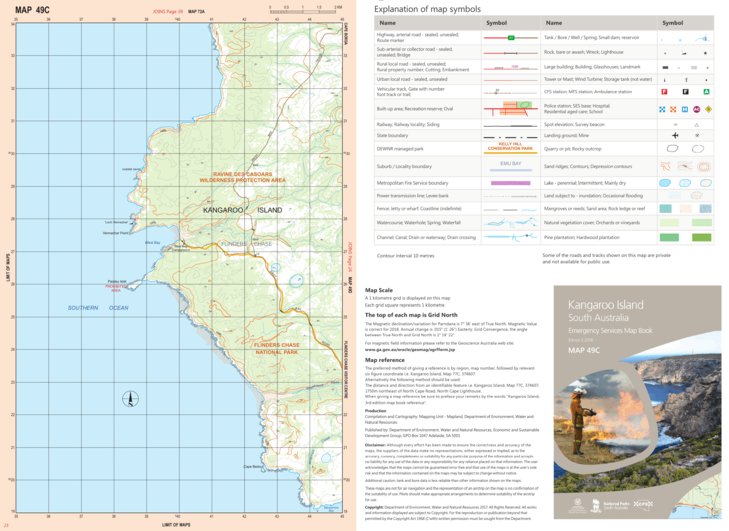 Kangaroo Island Map 49C by Mapland - Department for Environment and ...