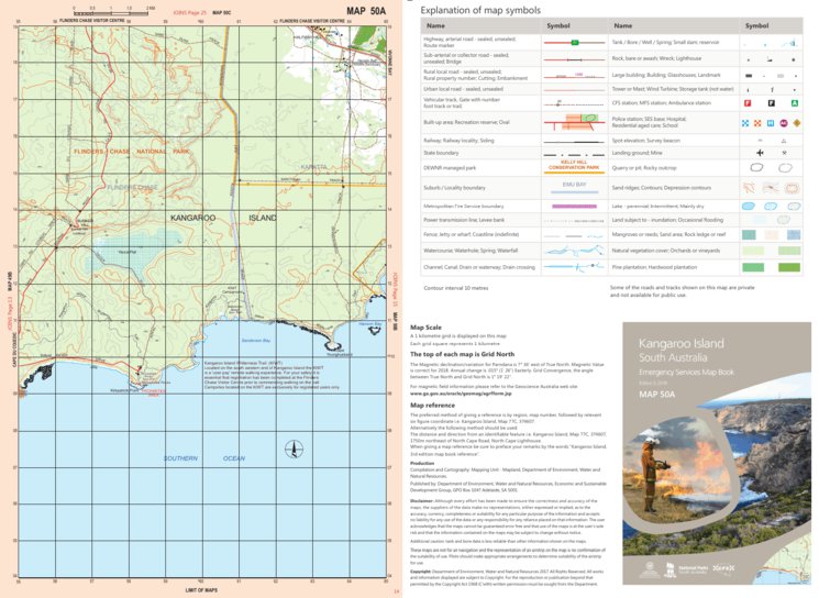 Kangaroo Island Map 50A by Mapland - Department for Environment and ...